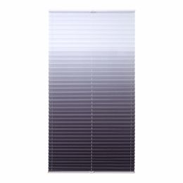 Plissee Liedeco "Farbverlauf" Gr. 1, grau, B:45cm H:130cm, Obermaterial: 100% Polyester, Plissees