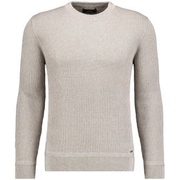 Rundhalspullover Ragman, Herren, Gr. 52, taupe, 850, 95% Baumwolle 5% Kaschmir, ohne Ausschnitt, Pullover