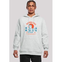 Kapuzenpullover F4NT4STIC "Japanischer Shiba Inu Hund", Herren, Gr. L, erdgrau, Obermaterial: 65% Baumwolle, 35% Polyester, slim fit, Pullover, Premium Qualität