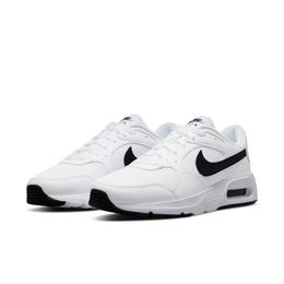 Sneaker Nike Sportswear "AIR MAX SC", Gr. 40, schwarz-weiß (weiß, schwarz), Leder, Textil, kontrastfarbene Details, unifarben, Sportlich, Schuhe