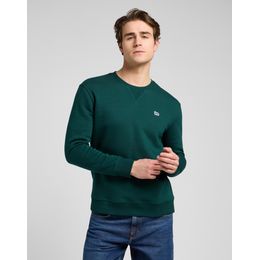 T-Shirt Lee, Herren, Gr. L, jade forest, Obermaterial: 80% Baumwolle, 20% Polyester, Basic, schmal hüftlang, Rundhals, Shirts, in schmaler Passform