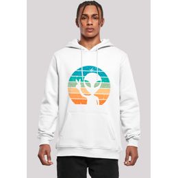 F4NT4STIC Herren Kapuzenpullover "Alien Piece Sonnenuntergang"wei&szlig;, Gr. XXL, Obermaterial: 65% Baumwolle, 35% Polyester, Pullover, Premium Qualit&auml;t