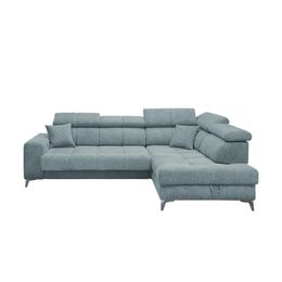 Höffner Ecksofa inklusive Stauraum Sydney ¦ blau ¦ Maße (cm): B: 282 H: 105 T: 198.0 » Höffner