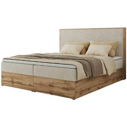 Höffner Boxbett mit Bettkasten Wood Classic ¦ creme ¦ Maße (cm): B: 184 H: 120 » Höffner