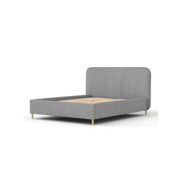 Höffner Polsterbett mit Stauraum Livy ¦ grau ¦ Maße (cm): B: 211 H: 116 » Höffner