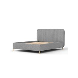 Höffner Polsterbett mit Stauraum Livy ¦ grau ¦ Maße (cm): B: 151 H: 116 » Höffner