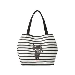 K by KARL LAGERFELD Karl Lagerfeld Shopper 'IKON' Damen Größe One Size rot / schwarz / weiß