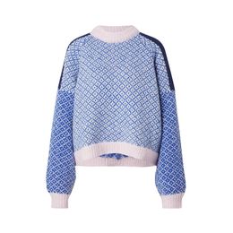 Pieces Pullover 'REMIX' Damen Größe M ecru / blau / marine