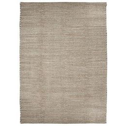 Pad Teppich »Snap« rechteckig 5 mm Höhe handgewebt, reine Wolle, meliert, gestreift, Wohnzimmer beige Obermaterial: 80% Baumwolle, 20% Wolle B :...