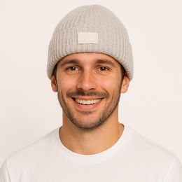 Jack & Jones JACK & JONES Beanie »JACHAKKAI – Strickmütze mit hohem Baumwollanteil, Rippenoptik« unifarben, modisch, , Strick Moonbeam