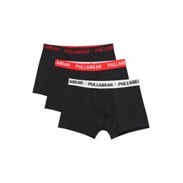 Pull&Bear Pull&Bear Boxershorts Herren Größe M grau / rot / schwarz / weiß