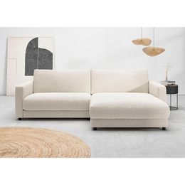 Home Affaire Ecksofa »Ecksofa Jiro, L-Form, große Sitztiefe, Breite 265 cm« lose Sitz- & Rückenkissen, weicher Polsteraufbau, komfortabel & modern...