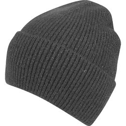 Capelli New York Beanie Strickmütze mit dezent eingearbeiteten Glitzerfäden black