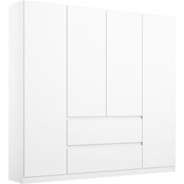 Rauch Dreht&uuml;renschrank &raquo;Kleiderschrank Schrank Garderobe W&auml;scheschrank Ankleide NIDDA&laquo; Breiten 91/136/181 cm, griffloser Front sowie Push-to-Open 