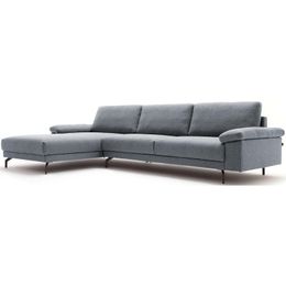 CREATION BY ROLF BENZ Ecksofa »CR.450 elegantes Designsofa mit hohem Sitzkomfort« saphierblau / steingrau