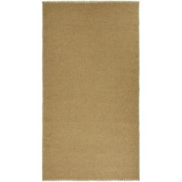 Pad Teppich &raquo;MOSS&laquo; rechteckig 6 mm H&ouml;he Juteteppich, handgewebt, Uni Farben, farbige Umrandung, Wohnzimmer sand Obermaterial: 98% Jute, 2% Wolle B...