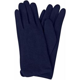 Capelli New York Strickhandschuhe 1 Paar, mit edlem Logoplättchen navy