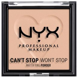NYX Puder »Professional Makeup CSWS Mattifying Powder« Verschmiert nicht, deckt zuverlässig, setzt sich nicht ab, mattierend. 04 Medium Puder von NYX