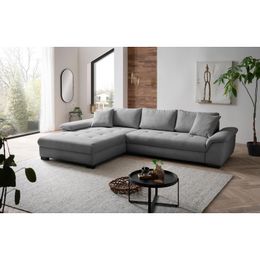 Ecksofa &raquo;Dario, L-Form, mit Bett und Bettkasten&laquo; mit Kaltschaum 92% Polyester / 8% Nylon