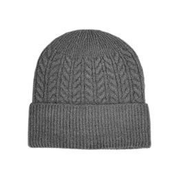 Capelli New York Beanie Feinstrick, Zopfmuster, Einheitsgröße black