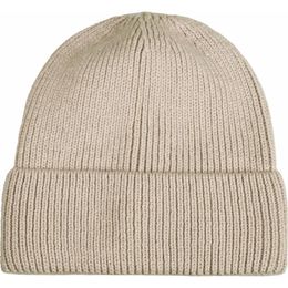 Capelli New York Beanie Rippstrick, Wollanteil, wärmend camel
