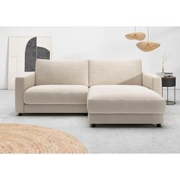 Home Affaire Ecksofa »Ecksofa Jiro, L-Form, große Sitztiefe, Breite 226 cm« lose Sitz- & Rückenkissen, weicher Polsteraufbau, komfortabel & modern...