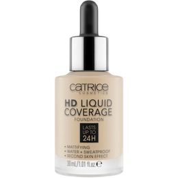 Catrice Foundation »HD Liquid Coverage Foundation« mit leichter Textur Sand Beige 0 Hohe und gleichzeitig natürliche Deckkraft