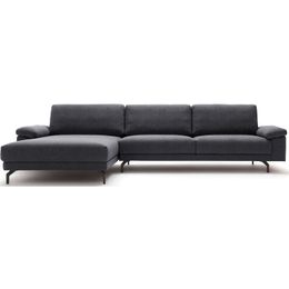 CREATION BY ROLF BENZ Ecksofa »CR.450 elegantes Designsofa mit hohem Sitzkomfort« anthrazitgrau / schwarzgrau
