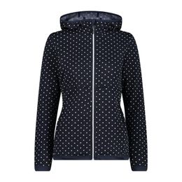 CMP Strickfleecejacke »WOMAN JACKET FIX HOOD« mit Kapuze wärmend, Übergangsjacke b. blue-bian 36 36 Strickfleecejacke mit Punkten