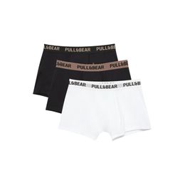 Pull&Bear Pull&Bear Boxershorts Herren Größe L taupe / greige / schwarz / weiß