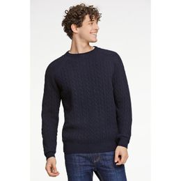LINDBERGH Strickpullover mit Zopfmuster, hoher Wollanteil navy S S Strickpullover von LINDBERGH
