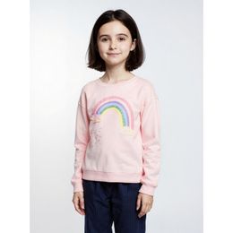 Blue Seven Sweatshirt mit tollem Frontmotiv mit Wendepailletten ROSA 104 104 Cooler Sweater von Blue Seven