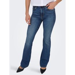 Only Bootcut-Jeans »ONLWAUW HW FLARED DNM TAI540« Dark Blue Denim L (40) - Länge 32 Länge 32 L (40) High Waist Jeans von Only