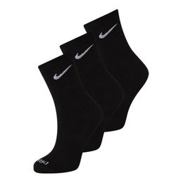 Nike Sportswear Sportsocken 'Everyday Plus' Damen Größe 42/46 schwarz / weiß