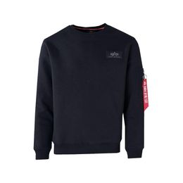 Alpha Industries Sweatshirt Herren Größe M grau / rot / schwarz / weiß