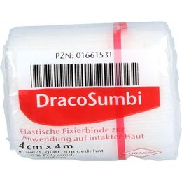 Dracosumbi Fixierbinde 4 cmx4 m wei&szlig; 1 St