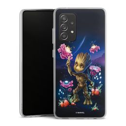 DeinDesign Galaxy A52s 5G Handy Silikon H&uuml;lle Case transparent Handyh&uuml;lle Guardians Of The Galaxy Marvel Baby Groot Silikon Case
