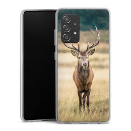 DeinDesign Galaxy A52s 5G Handy Silikon H&uuml;lle Case transparent Handyh&uuml;lle Meadow Deer Forrest Silikon Case