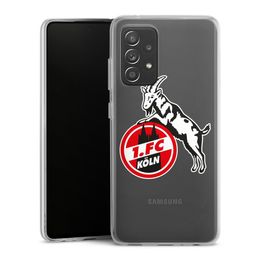 DeinDesign Galaxy A52s 5G Handy Silikon H&uuml;lle Case transparent Handyh&uuml;lle Transparent 1. Fc K&ouml;ln Logo Silikon Case