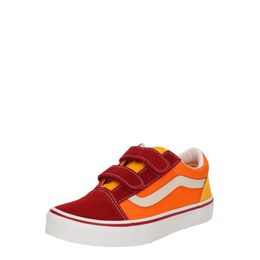 Vans Sneaker 'OLD SKOOL V' Jungen Größe 33 dunkelgelb / orange / dunkelrot / weiß