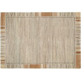 Teppich OCI DIE TEPPICHMARKE "SENSATION SILK 100 REKHI", beige (natur), B:200cm H:6mm L:300cm, Schurwolle, Teppiche, Wohnzimmer