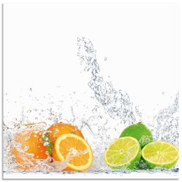 Küchenrückwand Artland "Fruchtig erfrischend gesund Fruchtmix", bunt, B:60cm H:60cm, Aluminium, Spritzschutzwände, Alu Spritzschutz mit Klebeband, einfache Montage
