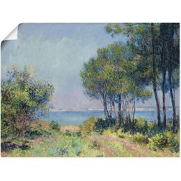 Kunstdruck Artland "Die Küste bei Varengeville. 1882", grün (farbe bild(er): grün), B:60cm H:45cm, Papier, Bilder, als Leinwandbild, Wandaufkleber oder Poster in versch. Größen