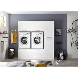 Mehrzweckschrank-Set respekta "Clara-Set 13", weiß, Spanplatte, Kastenmöbel-Sets, (B x T x H) 184,8 x 67,6 cm x 200 cm