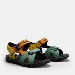 Sandale Timberland "Adventure Seeker 2 Strap", Gr. 29 (11,5), bunt (orange multi), Textil, Schuhe, mit Klettverschluss