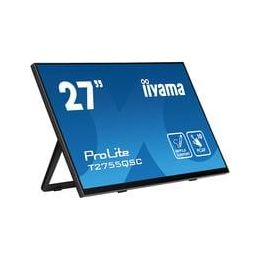 iiyama ProLite T2755QSC-B1, LED-Monitor 68.4 cm (27 Zoll), schwarz (matt), WQHD, IPS, Touchscreen, USB-Hub