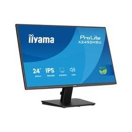 iiyama Prolite X2492HSU-B1, LED-Monitor 60.5 cm (24 Zoll), schwarz (matt), FullHD, IPS, HDMI, DP, USB-Hub, 120Hz Panel
