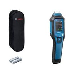 Bosch Holzfeuchtemesser GMP 1-13 Professional blau/schwarz, 2x Batterien, Tasche