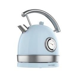 Cecotec Thermosense 420 Vintage Light Blue, Wasserkocher hellblau/edelstahl, 2.200 Watt, 1,8 Liter