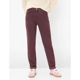 Raphaela by Brax Damen Five-Pocket-Hose Style CAREN NEW AMARONE, dunkelrot, Gr. 36